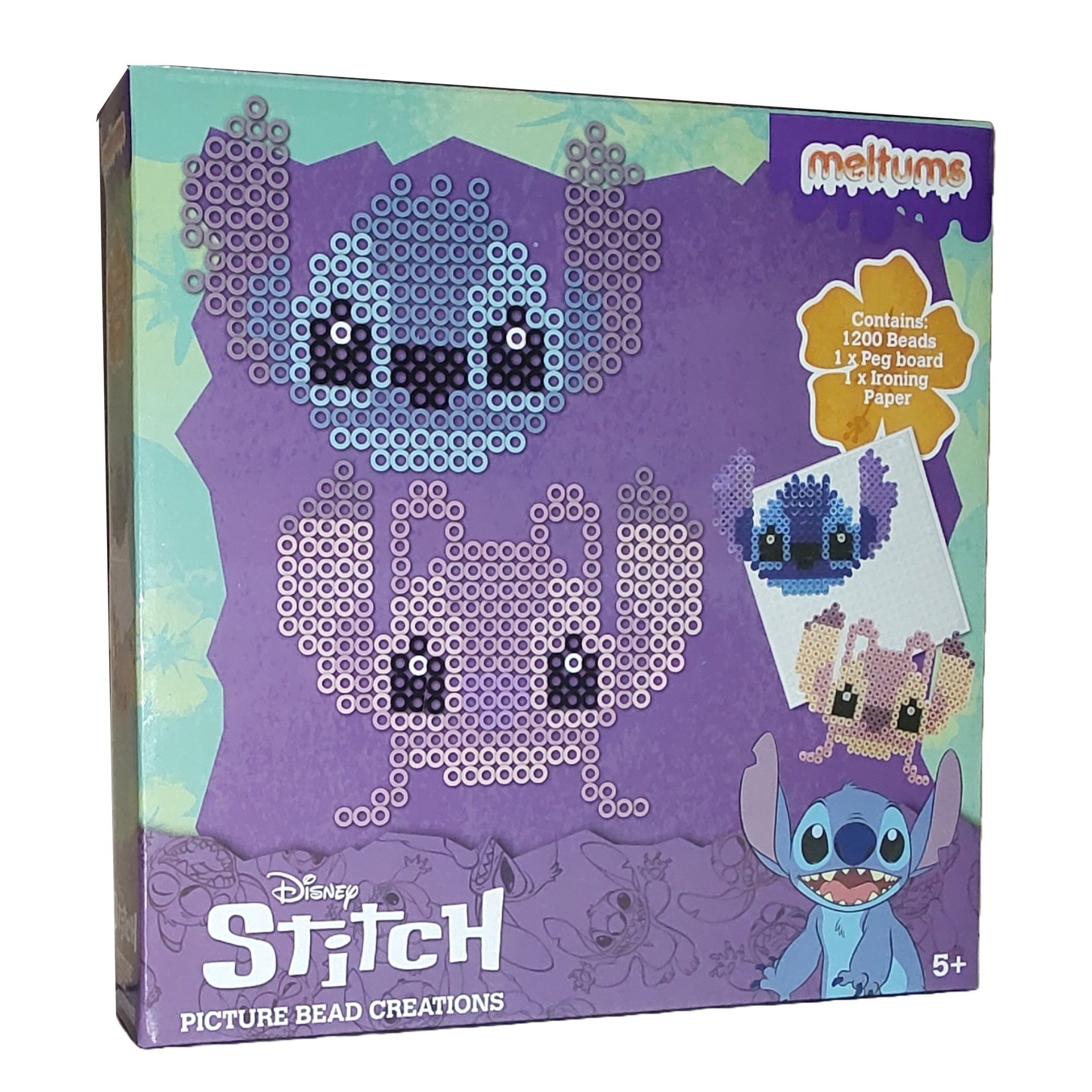 Set de artizanat Disney, Stitch si Angel, margele 1200 piese - eMAG.ro