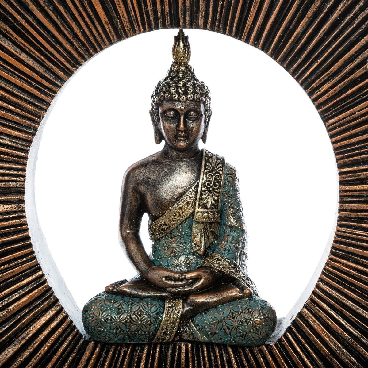 Statueta Buddha pe suport, rasina H 50 cm - eMAG.ro