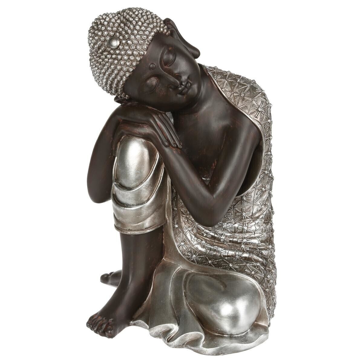 Statueta Buddha asezat, rasina H 36 cm - eMAG.ro