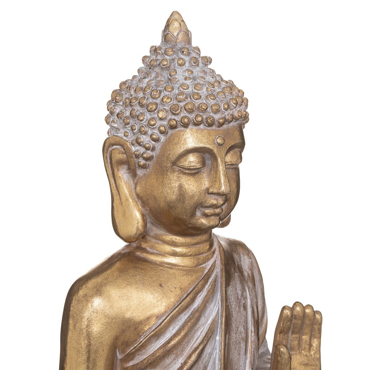 Statueta Buddha in picioare, auriu, rasina H82, 5 cm - eMAG.ro