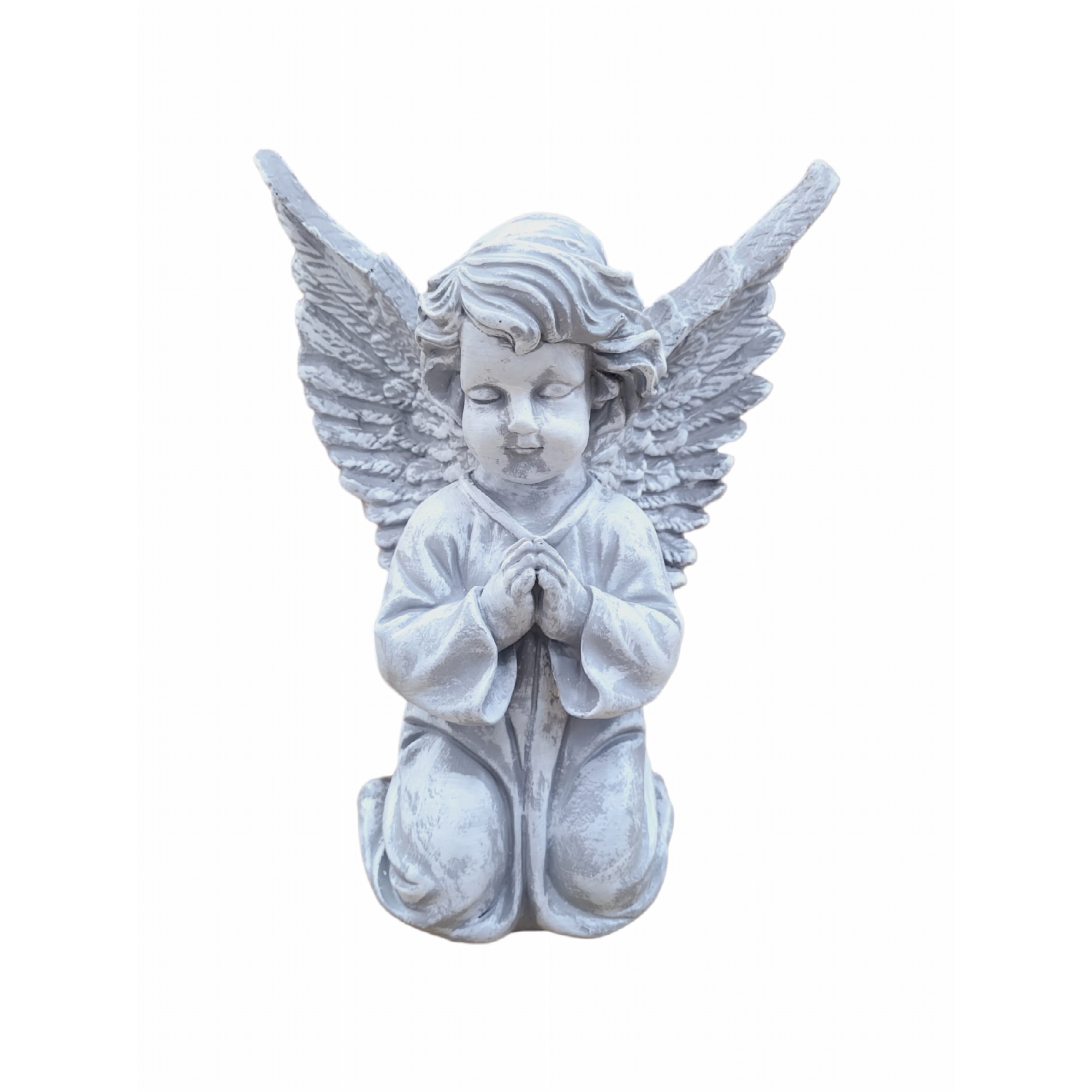 Statueta inger care se roaga, polystone, exterior, h 35cm - eMAG.ro