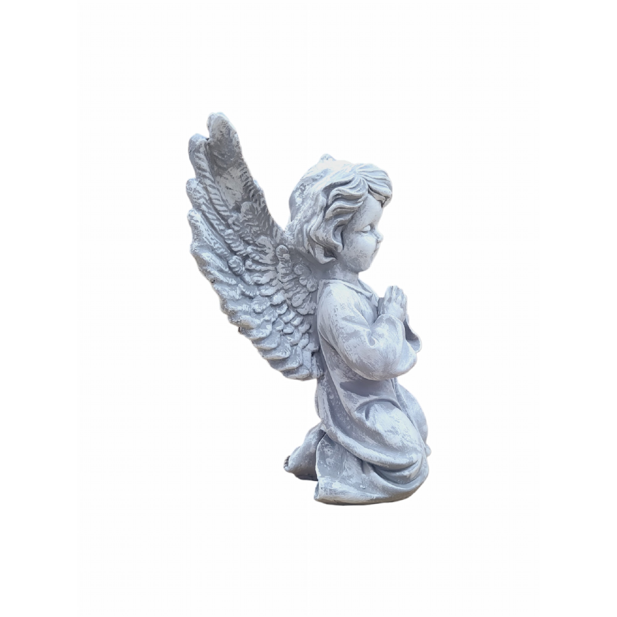 Statueta inger care se roaga, polystone, exterior, h 35cm - eMAG.ro