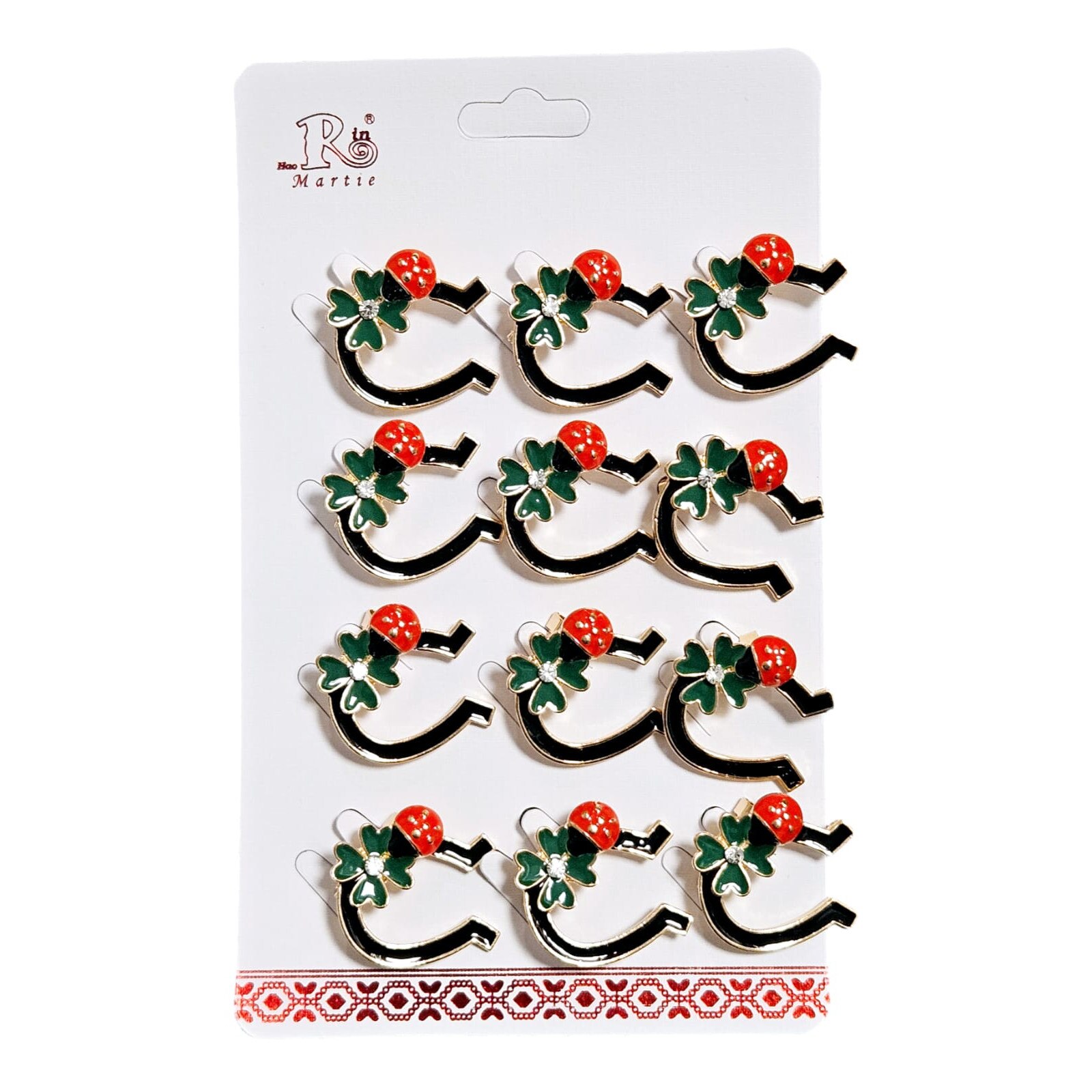 Set 12 Brose pentru Martisor, model Primavara 03 - eMAG.ro