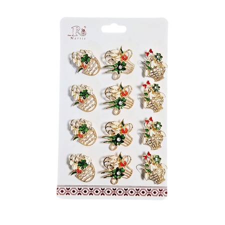 Set 12 Brose pentru Martisor, model Primavara 014 - eMAG.ro