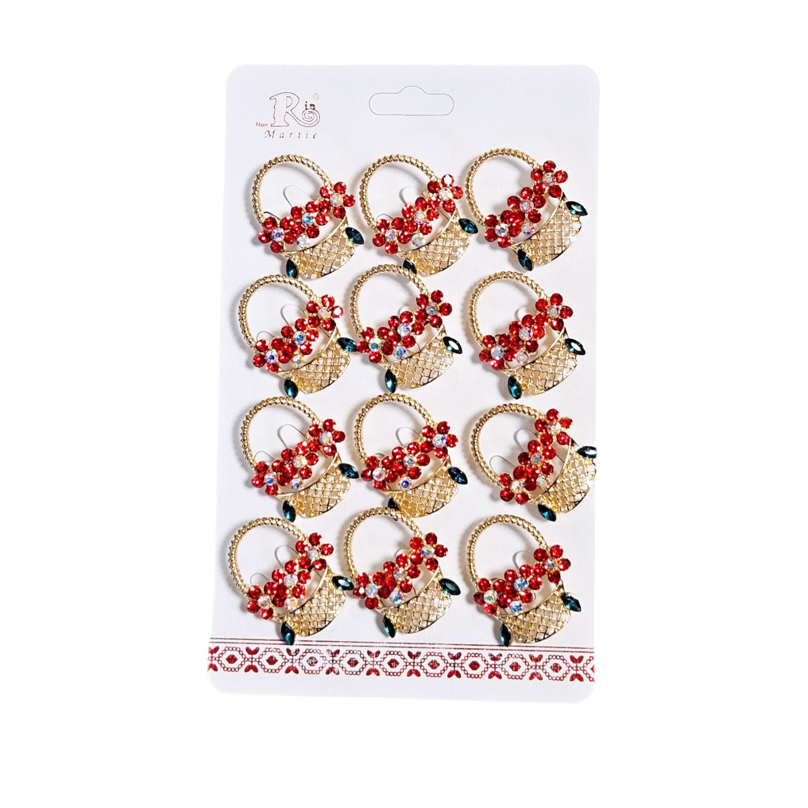 Set 12 Brose pentru Martisor, model Primavara 016 - eMAG.ro