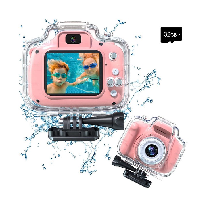 Camera digitala subacvatica pentru copii, Functie de Inregistrare, full ...