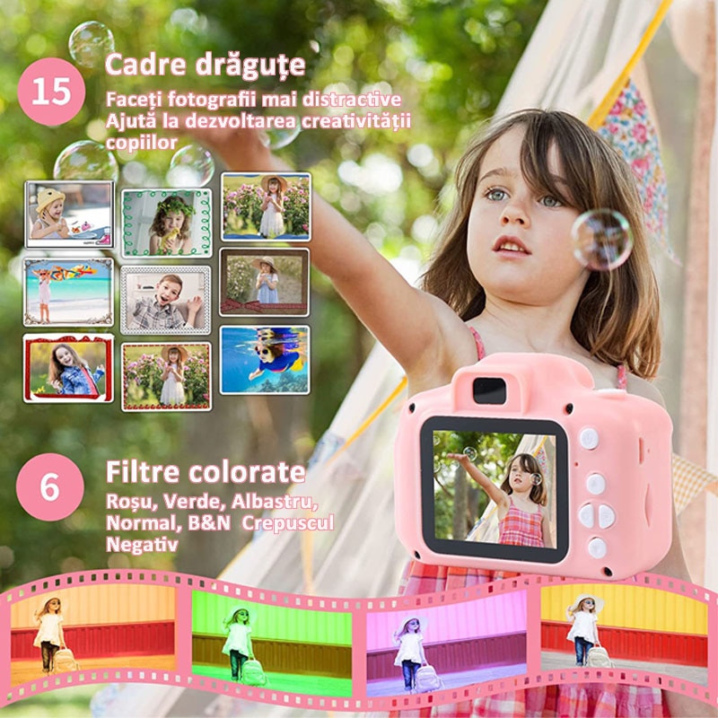 Camera digitala subacvatica pentru copii, Functie de Inregistrare, full ...