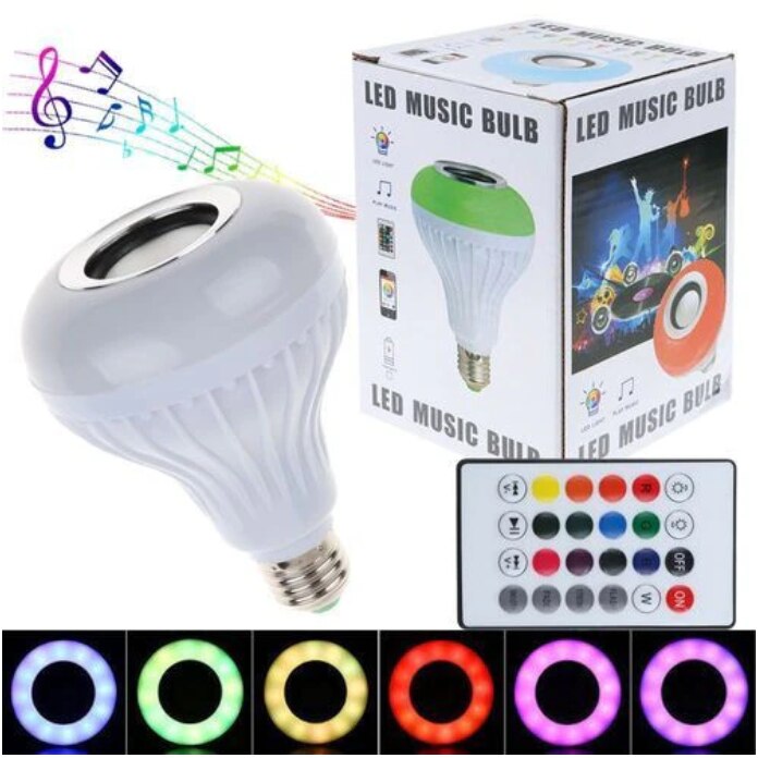 Dispozitiv Muzical Inteligent, cu Bluetooth, Telecomanda, Lumini ...
