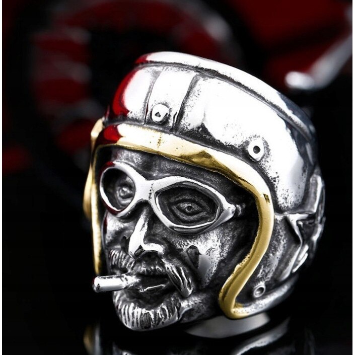 Inel barbati, Metal, Argintiu - eMAG.ro