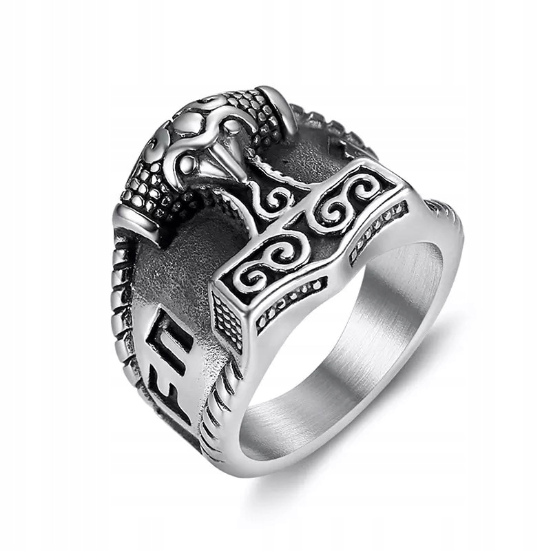 Inel barbati, Otel, Argintiu - eMAG.ro