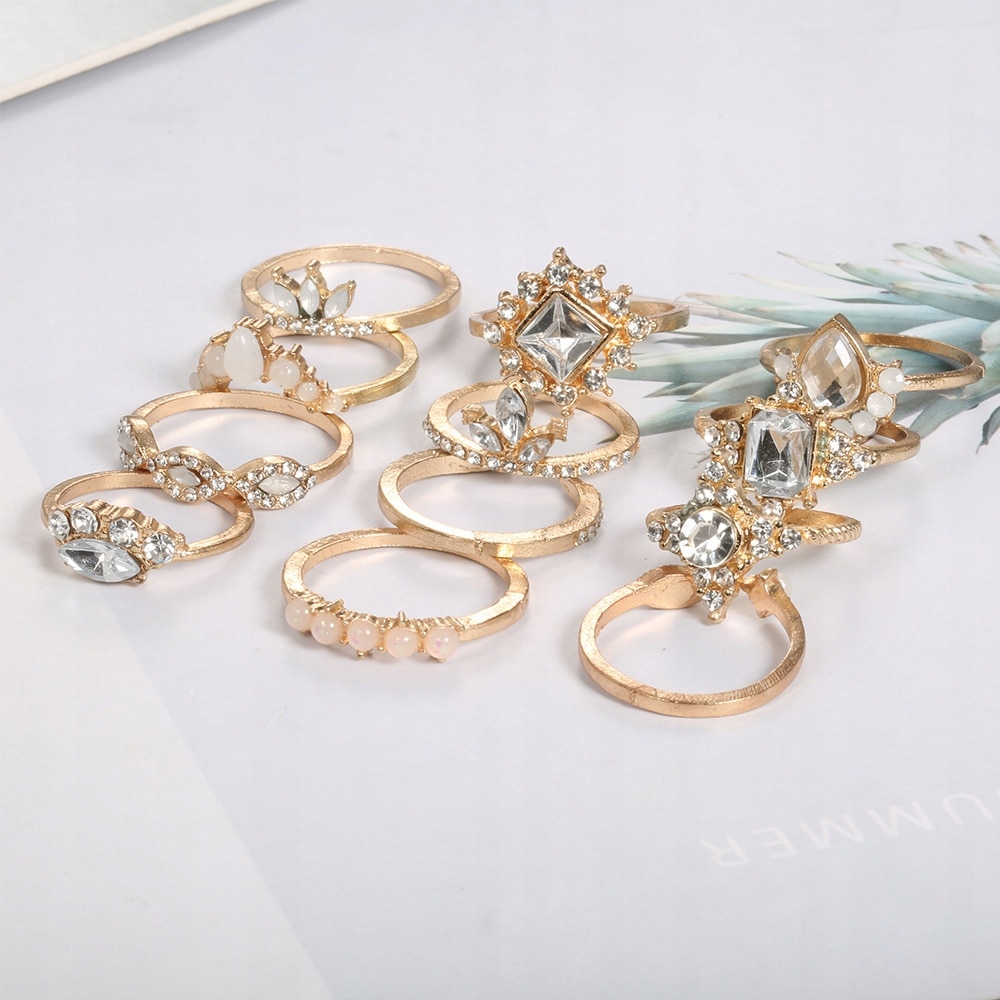 Set inele, Metal, Auriu - eMAG.ro