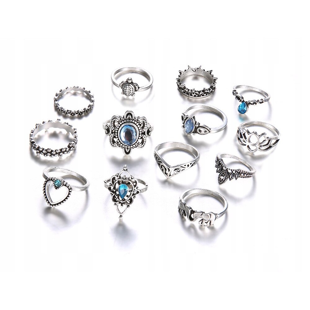 Set inele, Metal, Argintiu - eMAG.ro