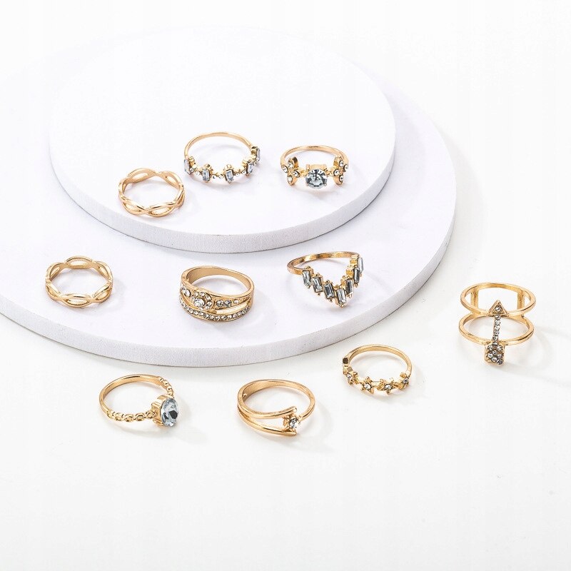 Set inele, Metal, Auriu - eMAG.ro