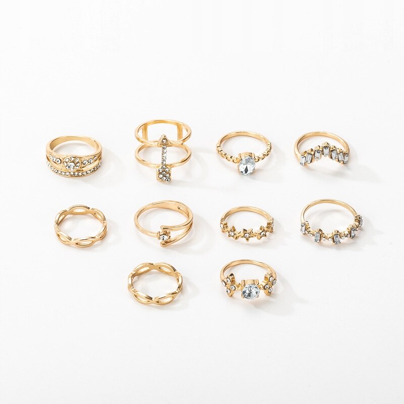 Set inele, Metal, Auriu - eMAG.ro