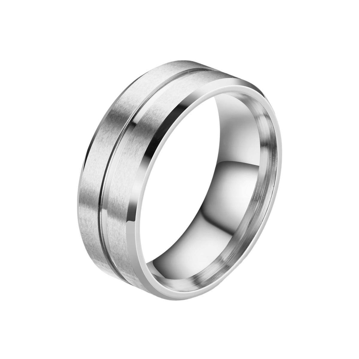 Inel barbati, Wolfring, Inox, Marime 22EU, Argintiu - eMAG.ro