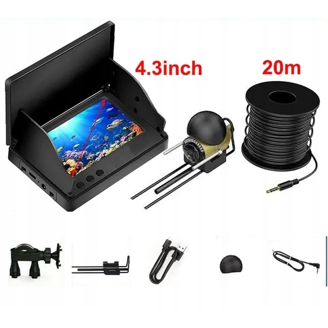 Camera de pescuit subacvatica, ABS, 4.3", Negru - eMAG.ro