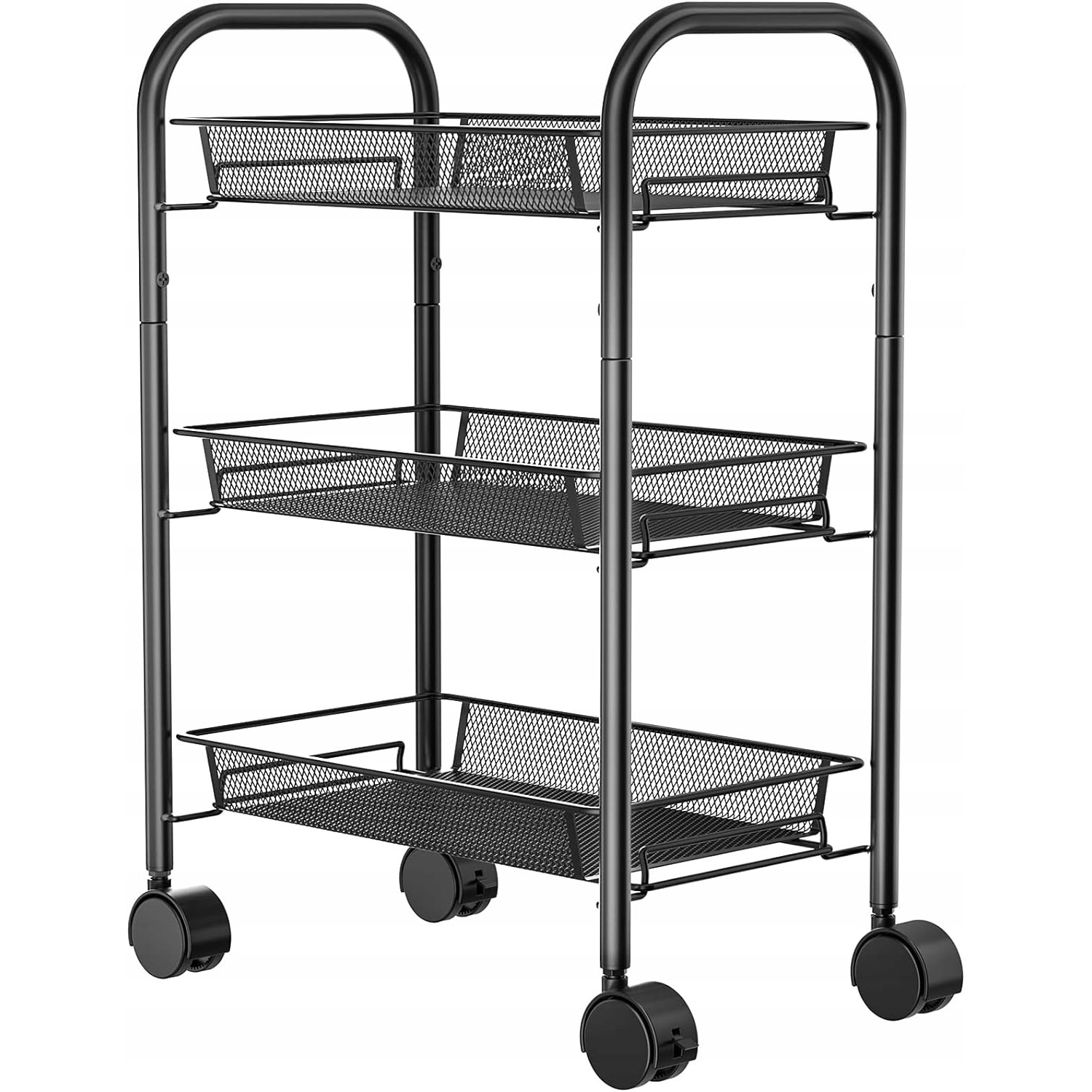 Etajera cu 3 polite, Mobil, Depozit, Bucatarie, Baie, Pe Roti, Loft ...