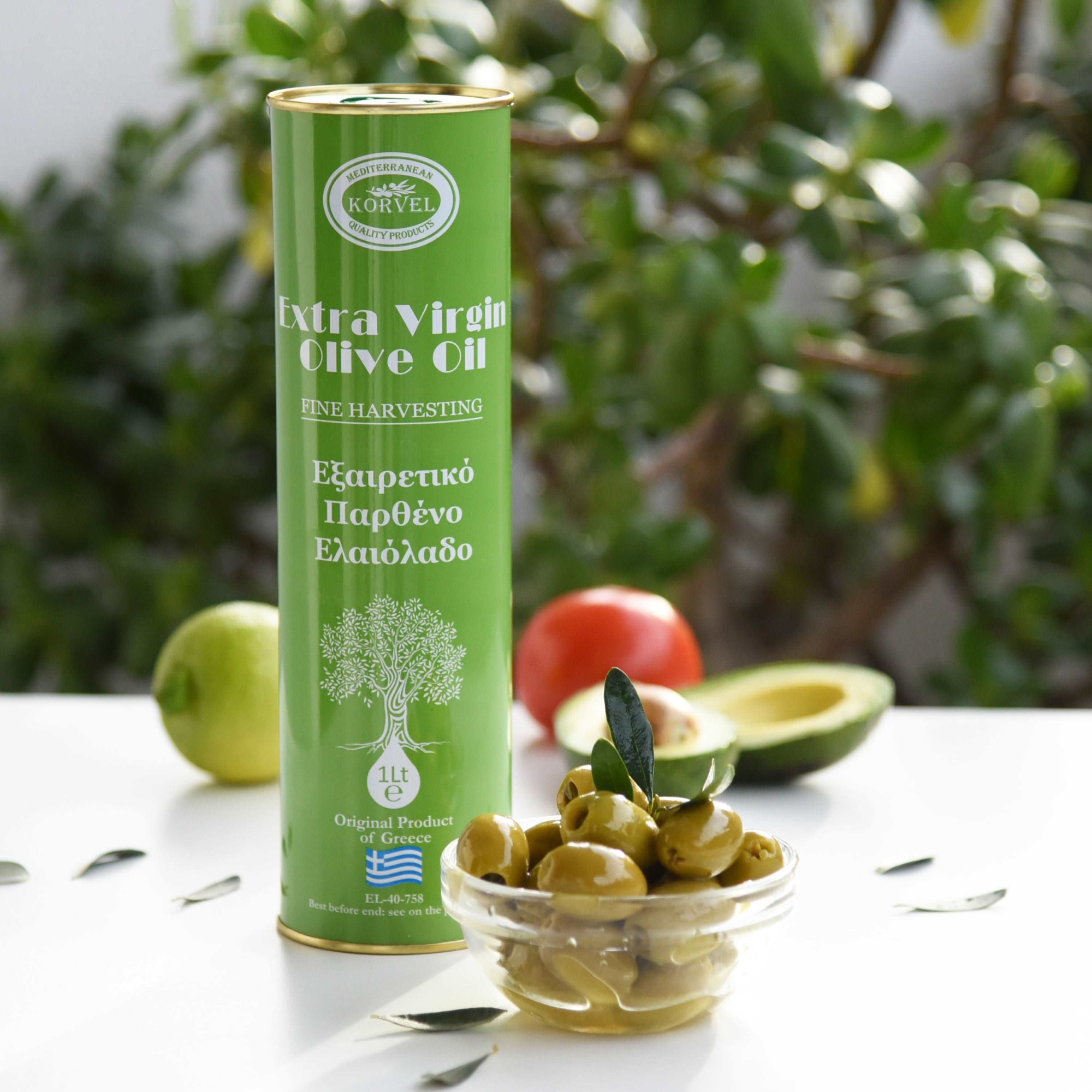 Ulei de masline extravirgin grecesc, presat la rece, Grecia, KORVEL, 1 ...
