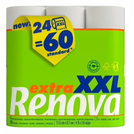 Toalettpapír Renova Extra XXL 24 tekercs - eMAG.hu