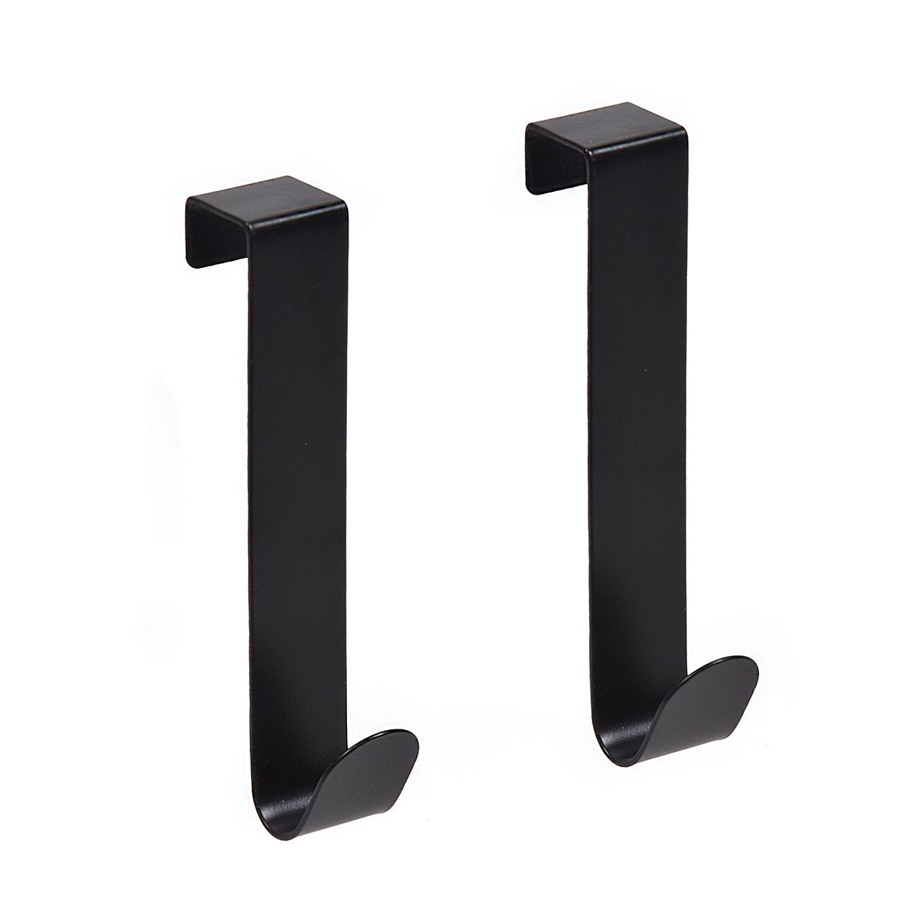 Set 2 carlige metalice pentru usa Shopiens® negru, 12x2 cm - eMAG.ro