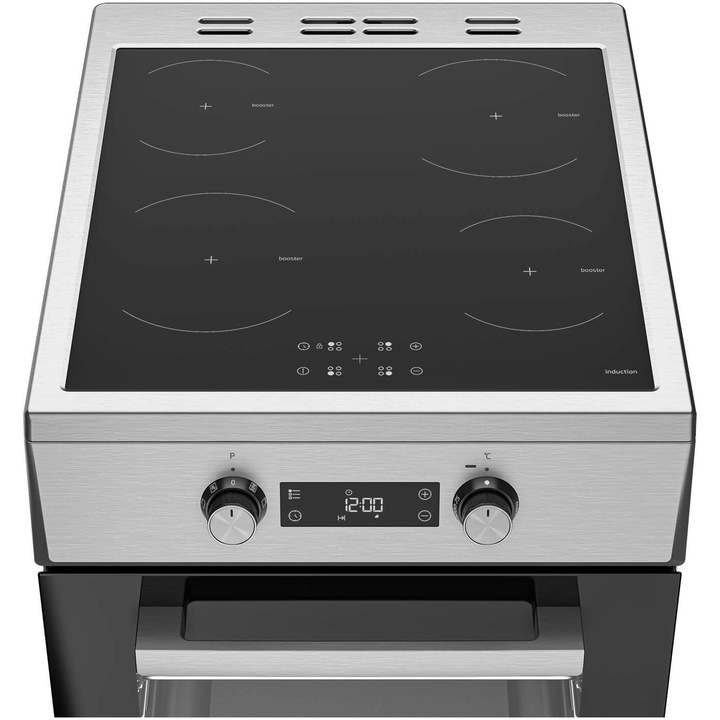 Готварска печка Beko Fsm59300xds Електрическа 4 зони за готвене Booster Steamshine Cleaning