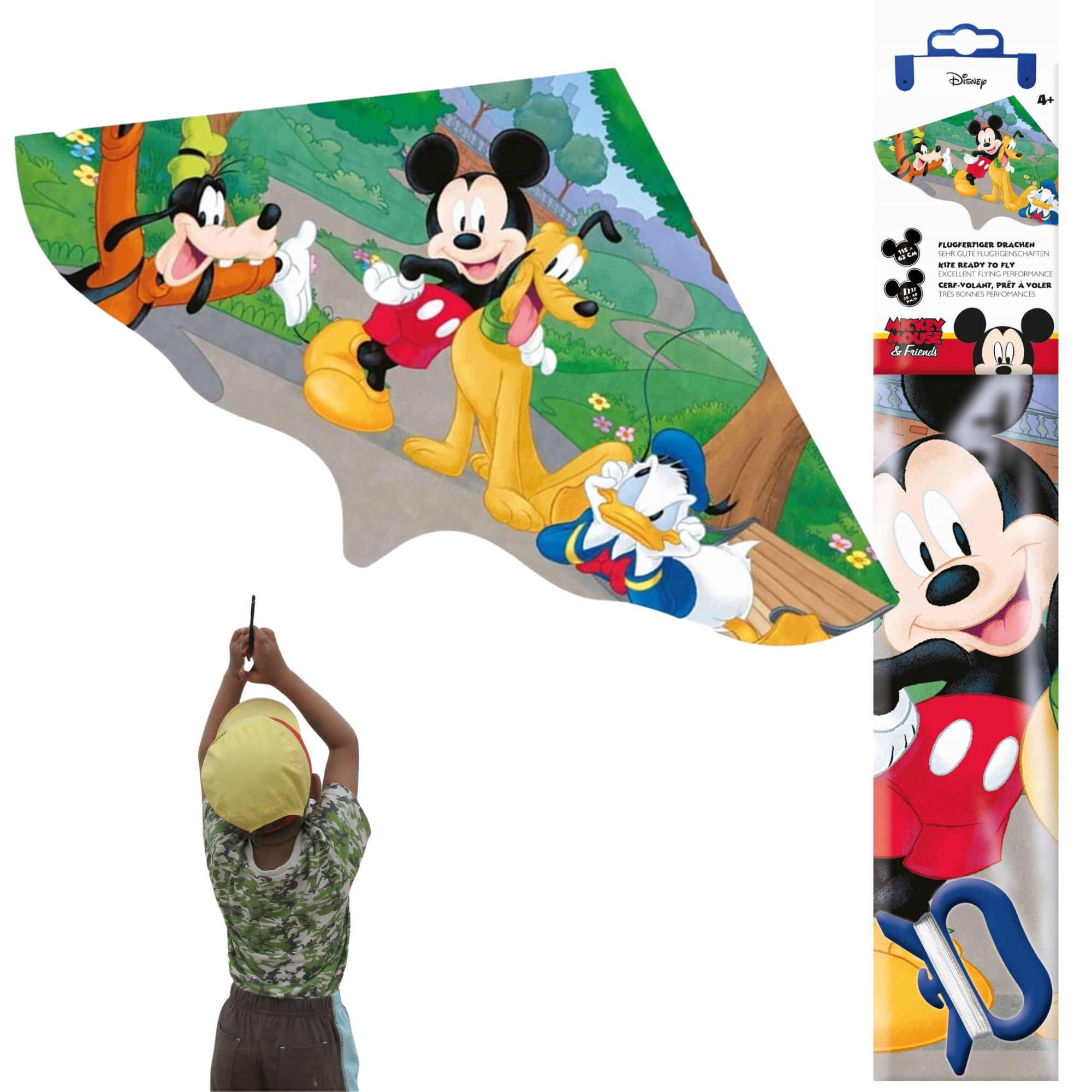 Zmeu Pentru Copii Mickey Mouse Goofy Donald Duck 115x63cm Sfoara Emagro