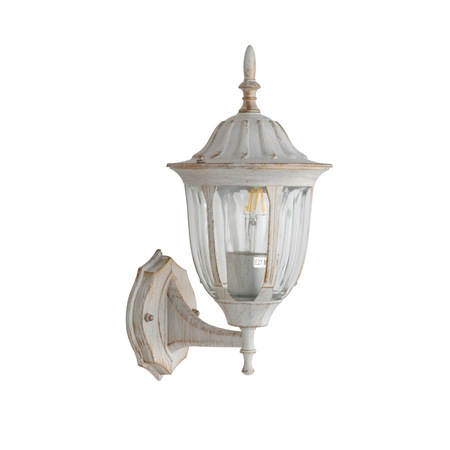 Lampa Gradina de perete, 1xE27, QUARK, alb patinat antichizat - eMAG.ro