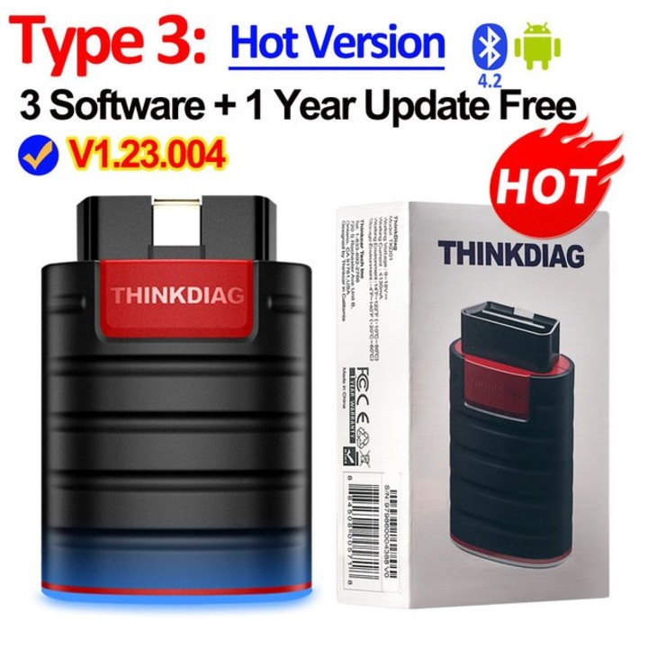 Професионална диагностика, ThinkDiag, OBD2, Bluetooth, ECU кодиране ...