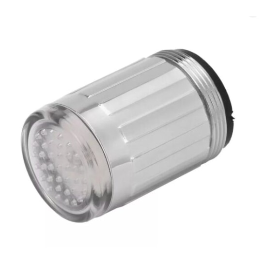 Aerator LED colorat pentru bateria lavoar cu un jet apa si atasare ...
