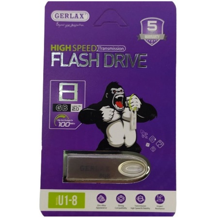 Memorie USB stick de mare viteza, GERLAX, 8GB, Silver - eMAG.ro