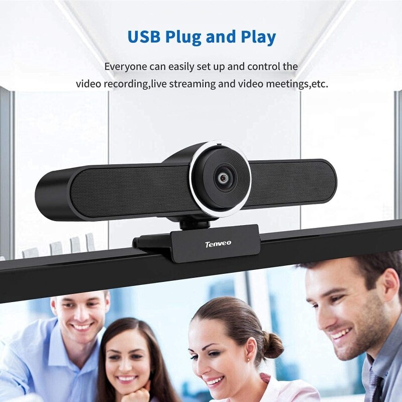 Camera videoconferinta Tenveo TEVO-VA4K, Microfon incorporat, Full HD ...