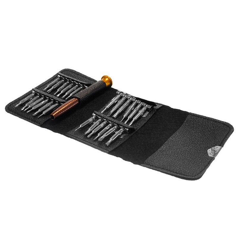 Set 25 mini surubelnite, Metal, Torx/Cruce, Negru - eMAG.ro