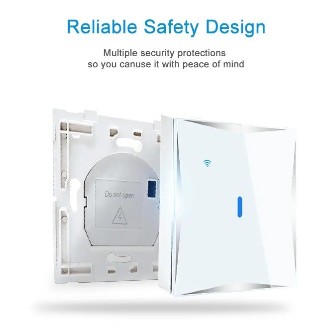 Intrerupator inteligent cu touch Tuya, Life Smart, Wi-Fi, cu nul, 1 ...