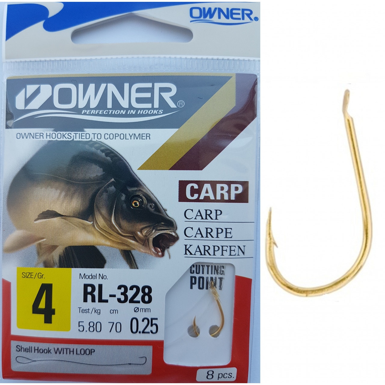 Carlige Legate FishOn RL-328 No.4 70cm 0, 25mm - eMAG.ro