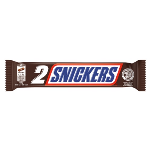 Кутия с шоколадови барчета с карамел и лешници Snickers, 24 броя х 75 г ...