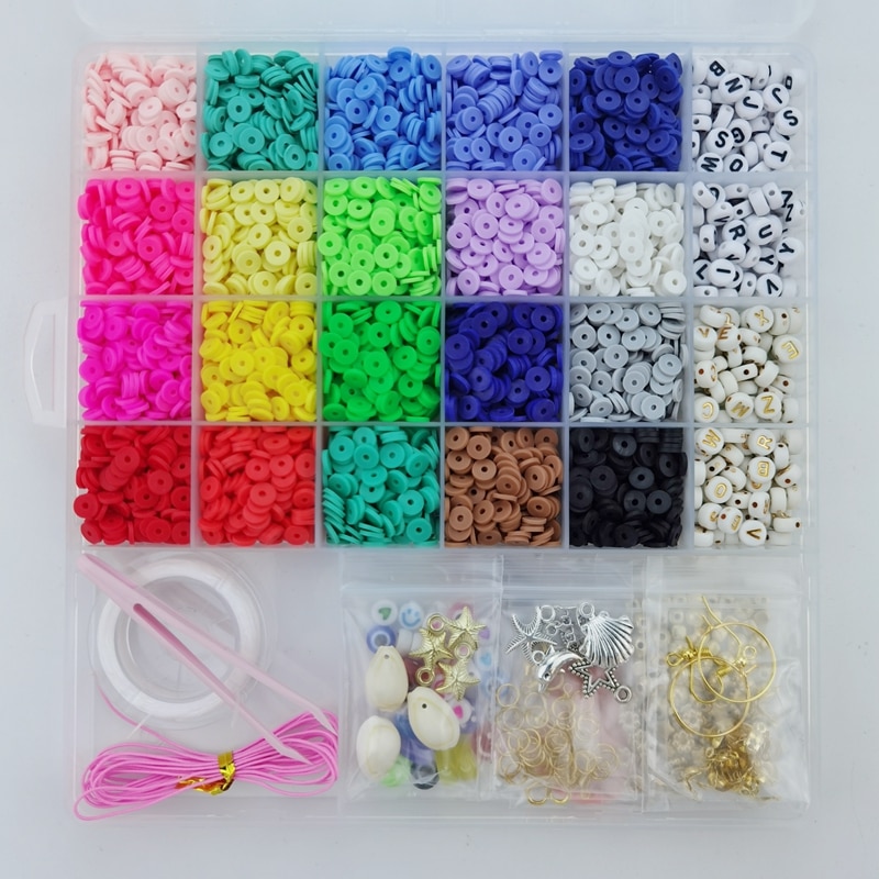 Set de bratari pentru bijuterii creative, 5000 de margele din ceramica ...