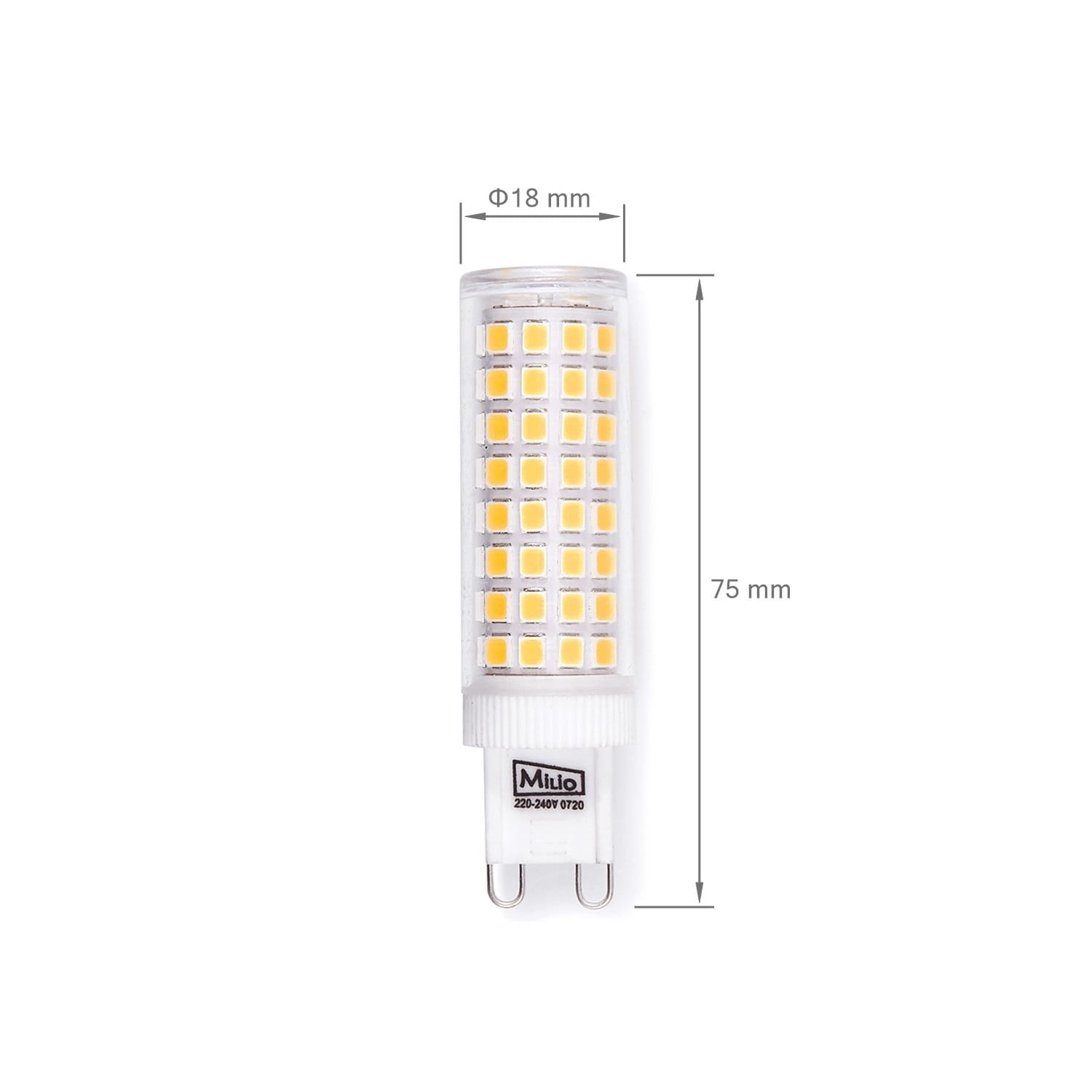 Bec LED G9 12W, Alb cald (3000K) - eMAG.ro
