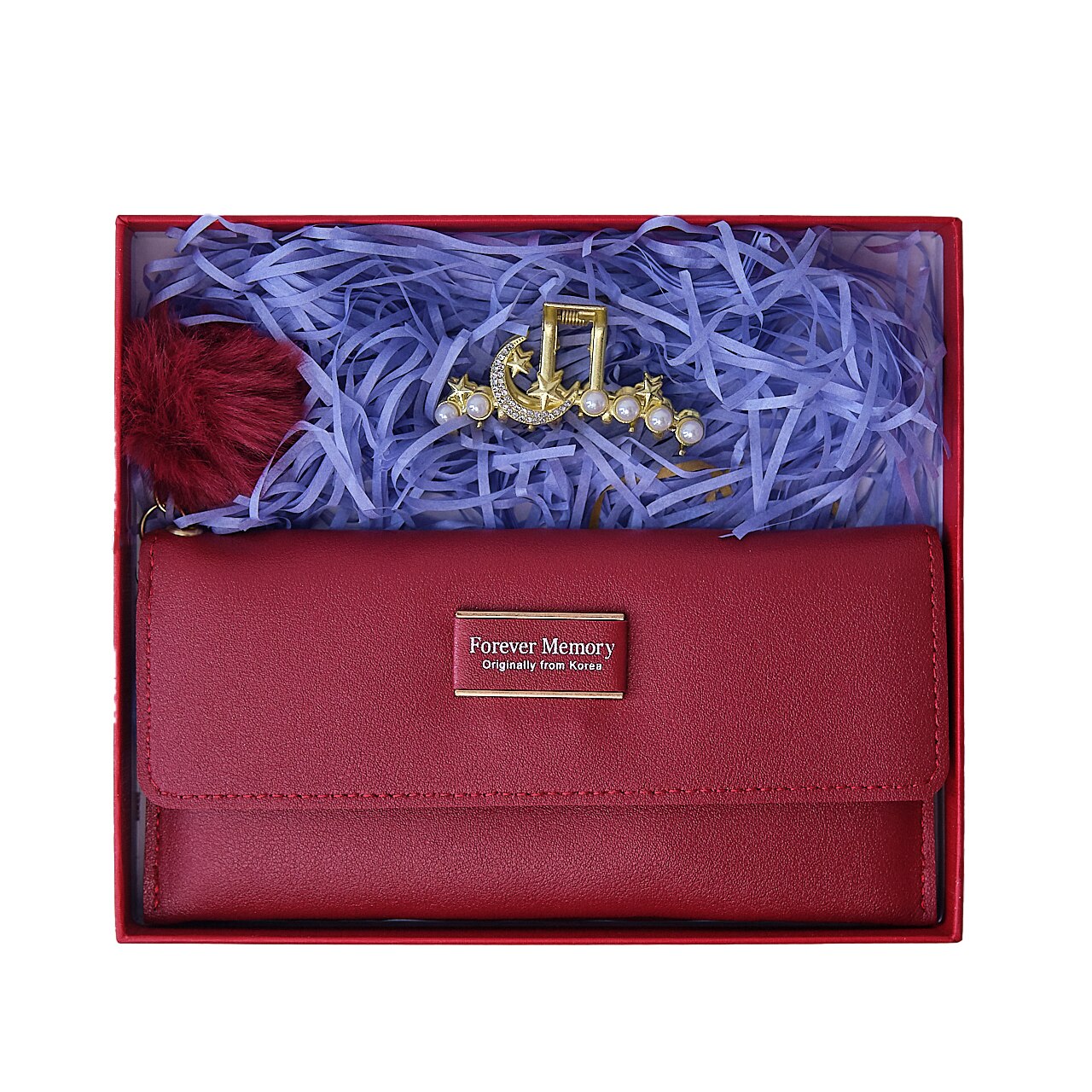 Комплект Forever Memory, с портфейл от екологична кожа и аксесоар за ...