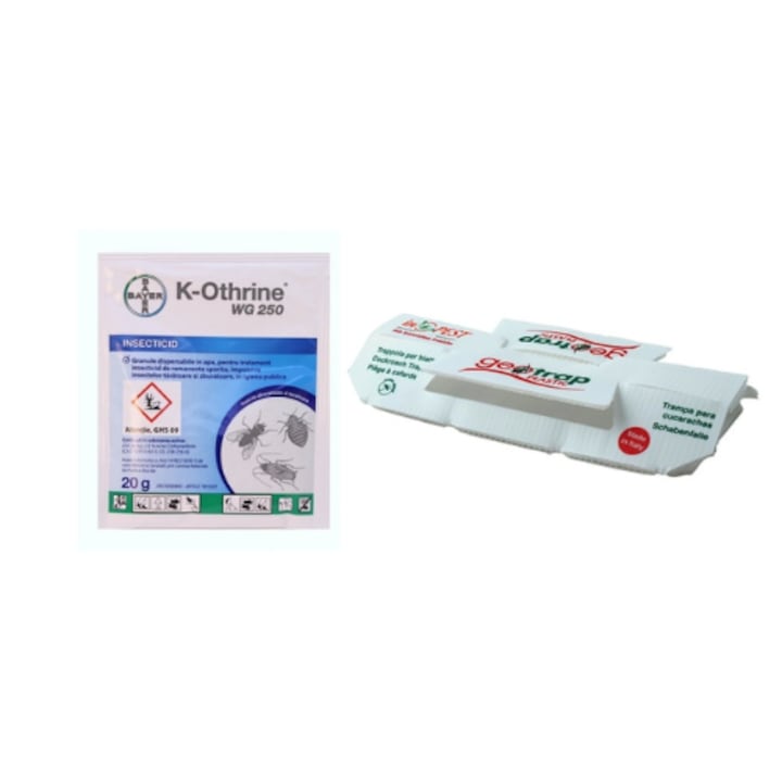 Set Insecticid profesional Bayer K-Othrine WG 250 anti gandaci, purici ...