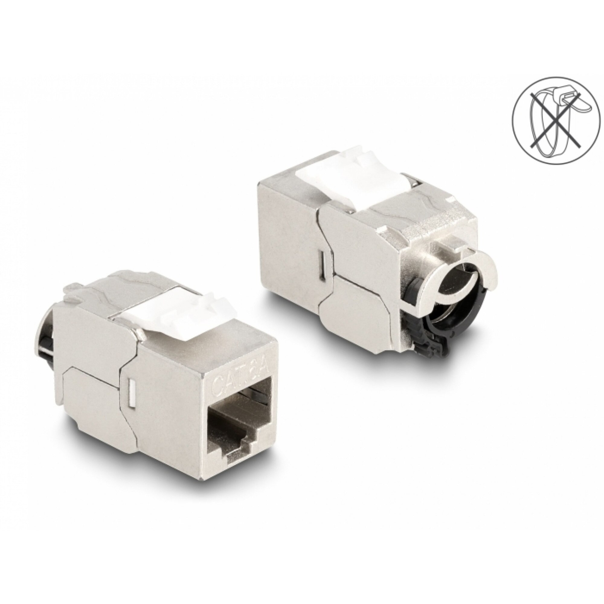 Conector Keystone RJ45 LSA Cat.6A STP cu clema de blocare, Delock 88020 ...