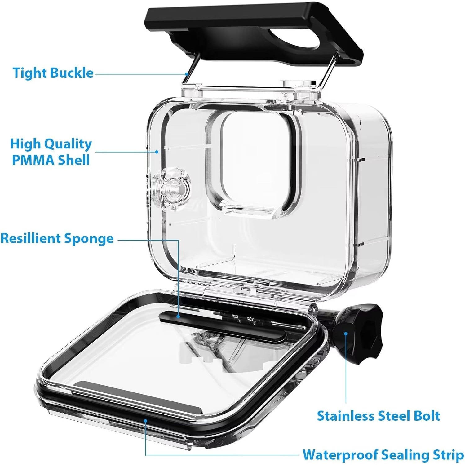 Carcasa Protectie Waterproof, Pentru Camera Video Sport, Compatbil Cu ...