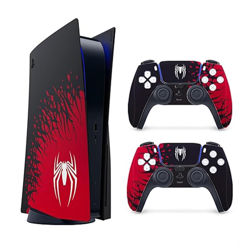 Set 1 folie protectie consola si 2 folii gamepad, Pentru PS5 Digital ...