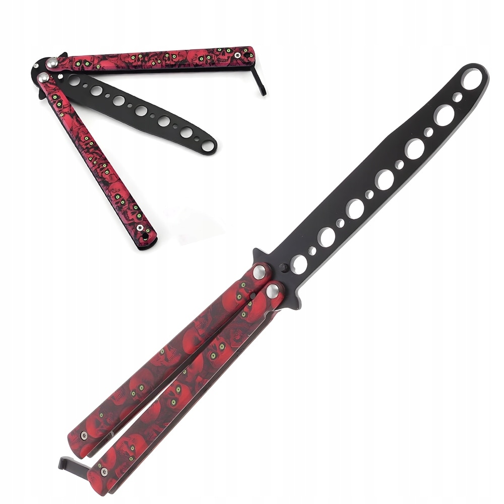 Briceag Butterfly, Pentru Antrenament, 22, 8 x 2, 1 cm, Rosu - eMAG.ro