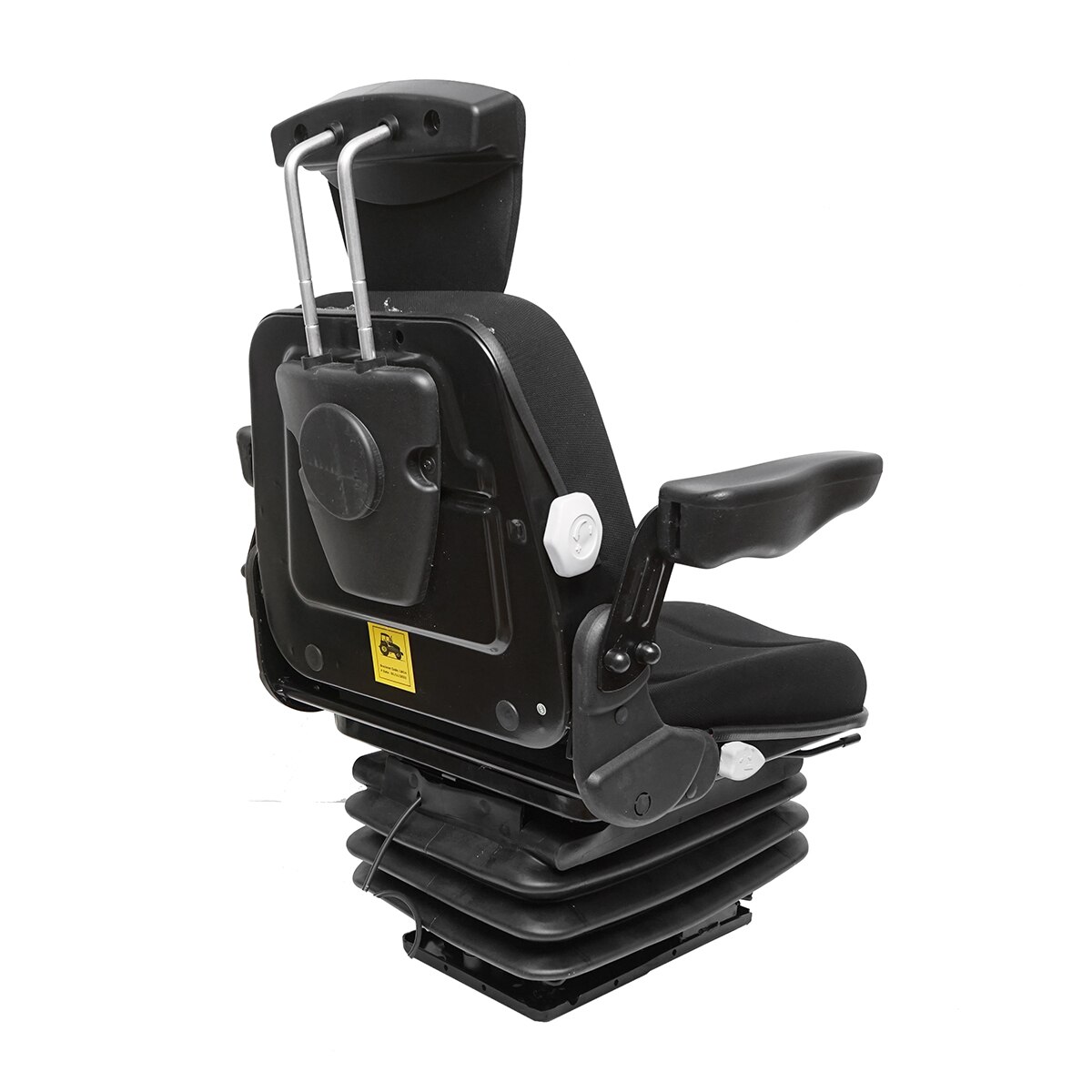 Scaun pentru tractor, negru, reglabil cu cotiera, tetiera si suspensie ...