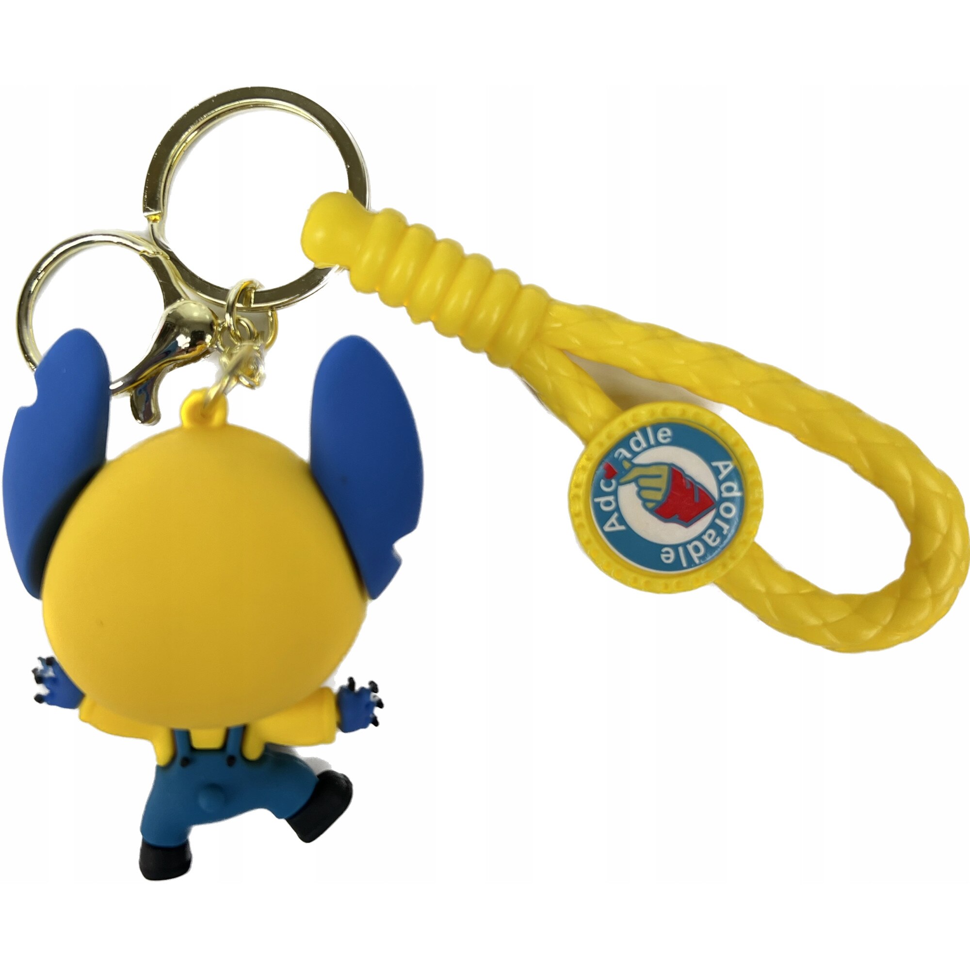 Breloc pentru masina, chei, Lilo i Stich, 3D, guma/metal, 16 cm, Galben ...