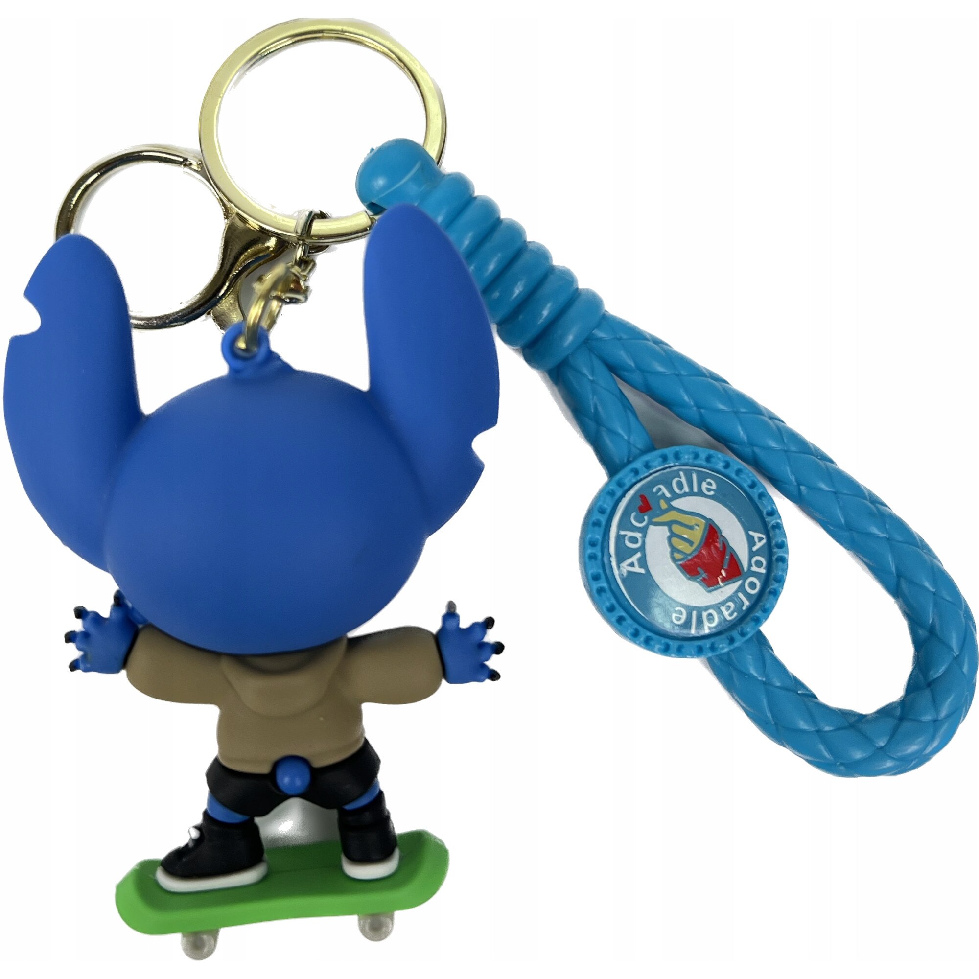 Breloc pentru masina, chei, Lilo i Stich Disney, 3D, guma/metal, 16 cm ...