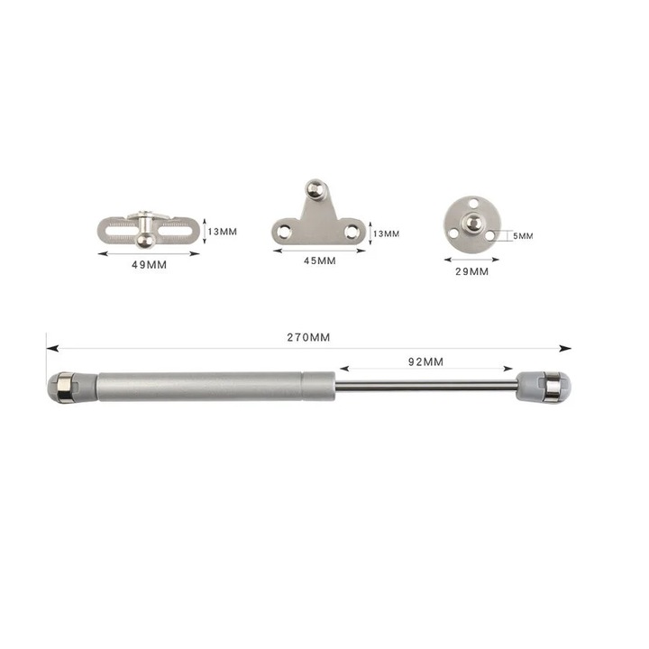 Set combinat de 4 piston gaz N60 plus 4 piston gaz N80 gri pentru ...