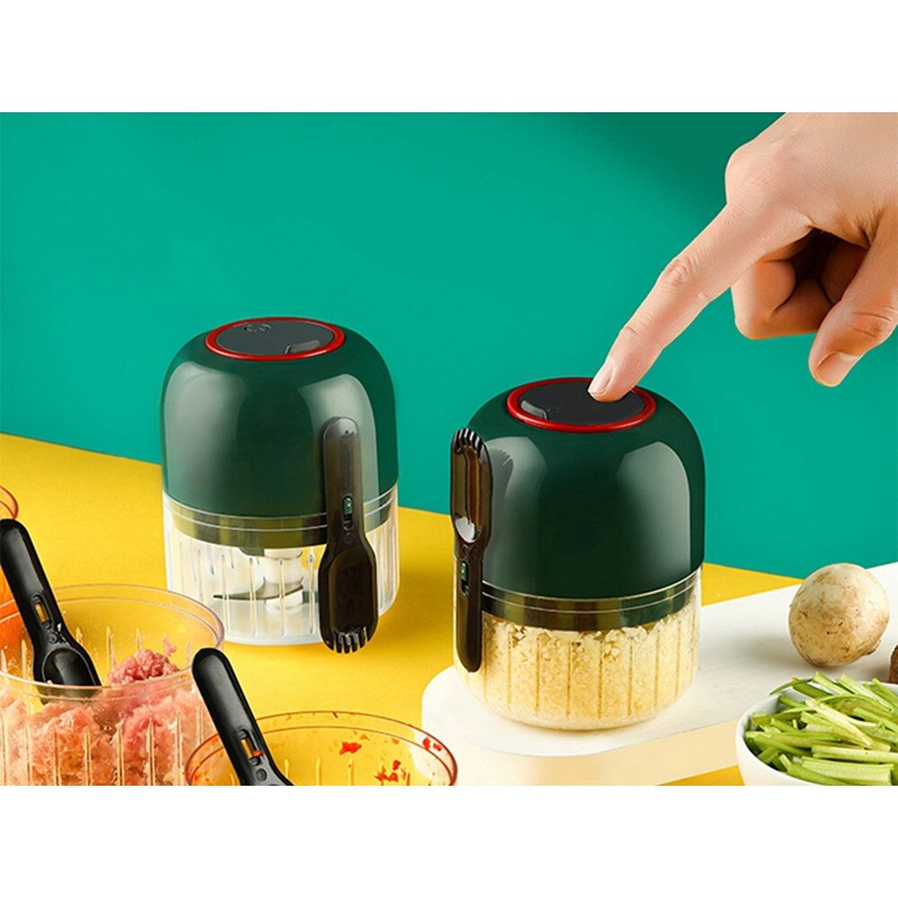 Mini tocator electric pentru legume si fructe, Zola®, plastic, 12x9 cm ...