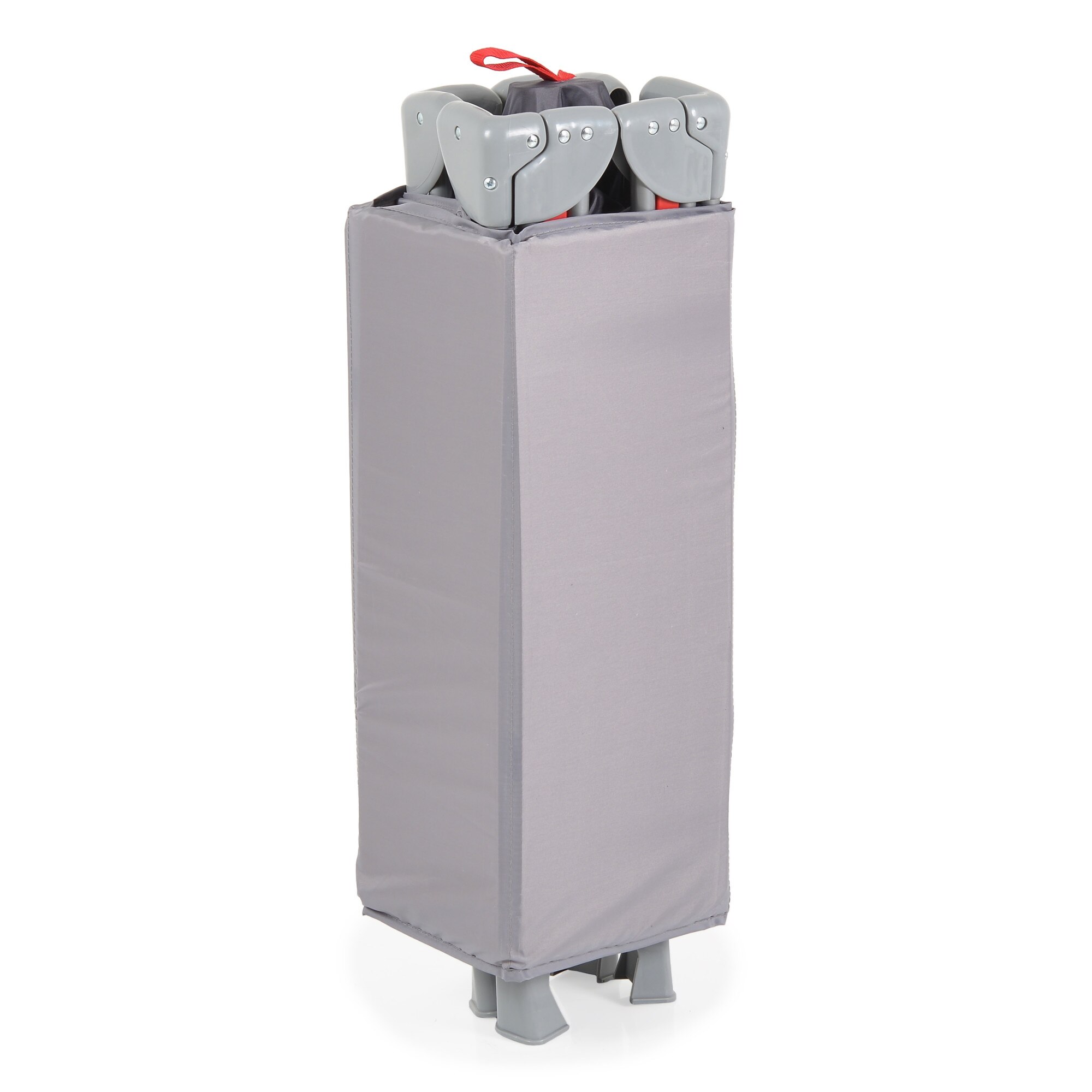 Patut pliabil Co Sleeper cu doua niveluri de inaltime si laterala culisanta Moni Next Level, Gri ...