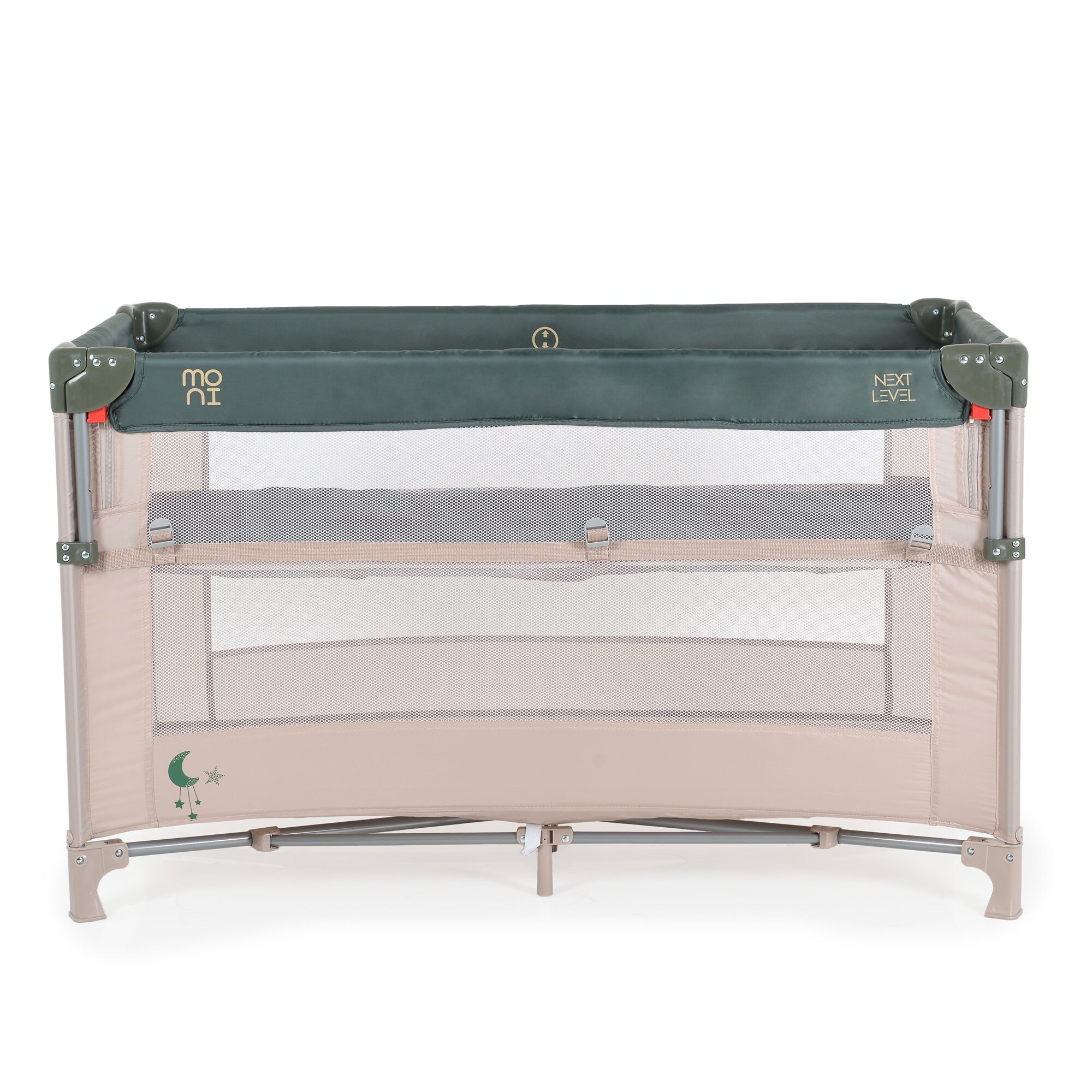 Patut pliabil Co Sleeper cu doua niveluri de inaltime si laterala ...